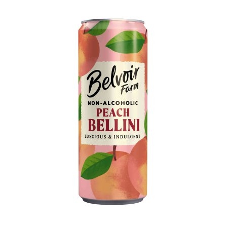 Belvoir Non-Alcoholic Peach Bellini 250ml bx | Tomsmatprat.no